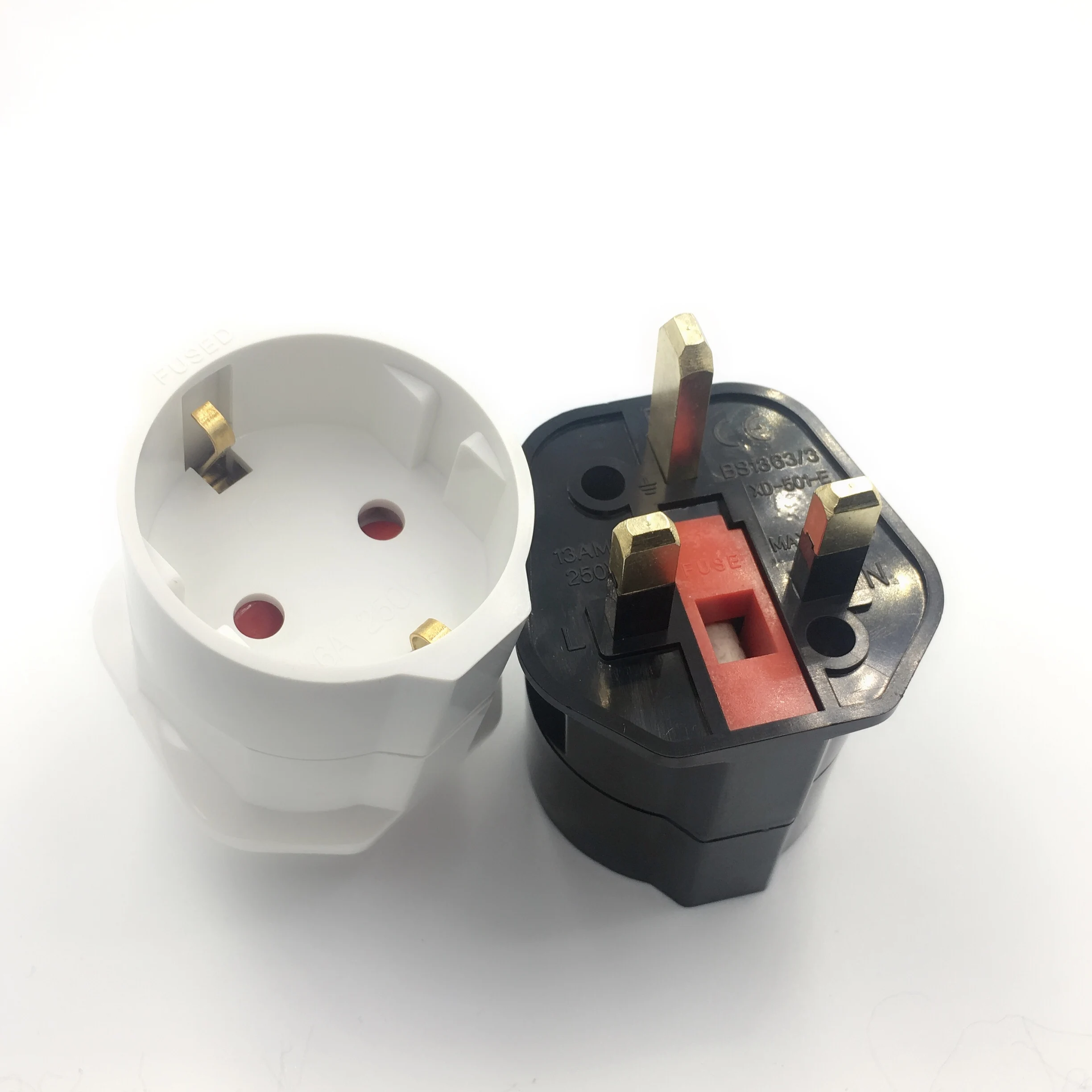 UK-Singapore-Male-13A-To-European-3Pin-16A-AC-Power-Travel-Adapter ...