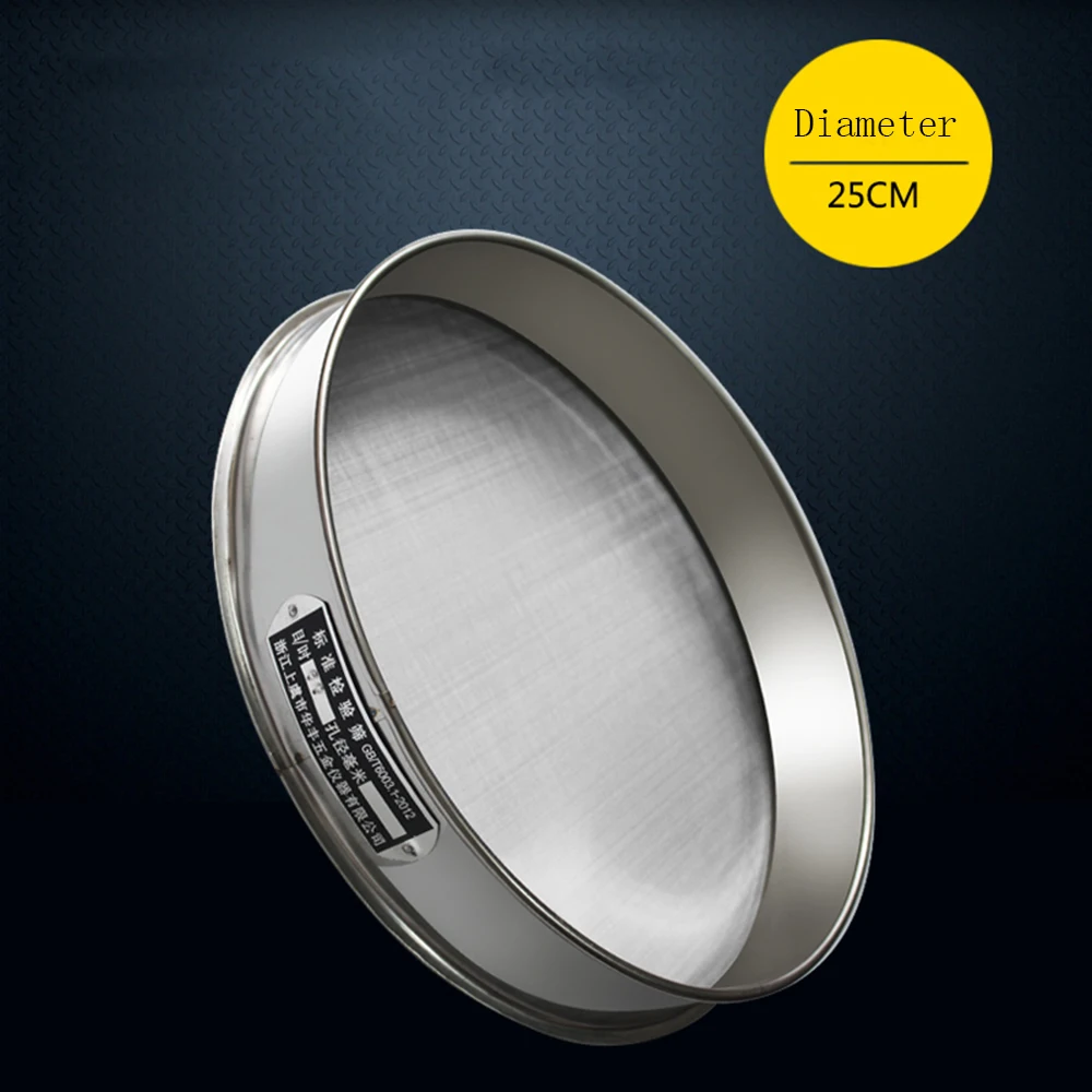 1Pc 250mm Diam 10-500 Mesh 0.038-2mm Aperture Lab Standard Test Sieve ...