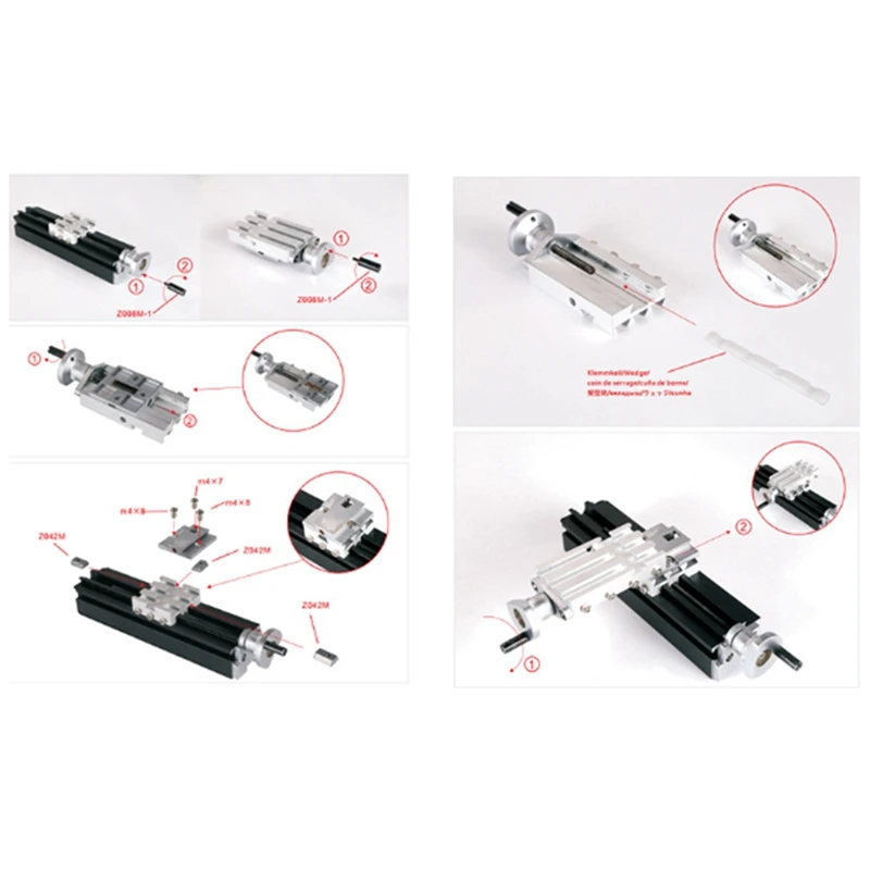 Cross Slide Longitudinal Slide Block for Mini Lathe Feeding Relieving ...