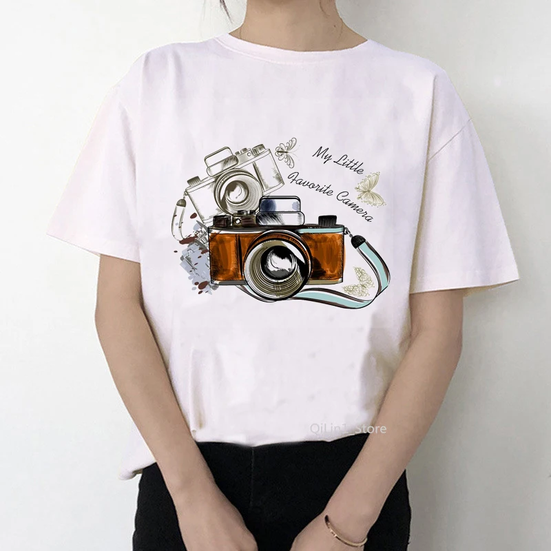 Vintage Camera Shirt Retro | Clothes Camera Print | Womens Shirts ...