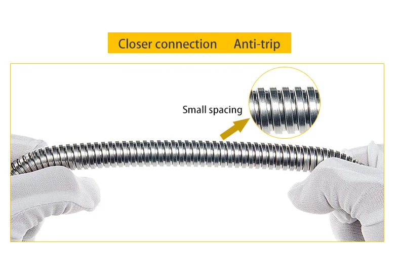 FLEXIBLE,Double buckle hose--Tuyau de douche flexible en acier ...