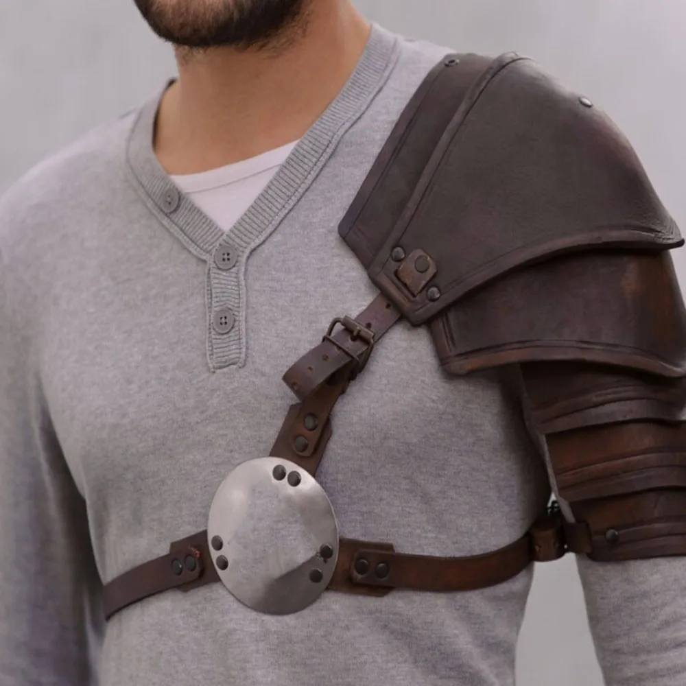 Medieval-Renaissance-Viking-Armors-Cosplay-Leather-Shoulder-PU-Harness ...