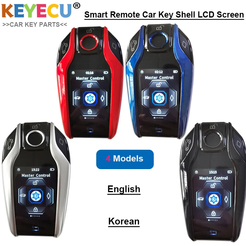 Modified Universal Smart Remote Key Shell Case Lcd Screen For Bmw Benz ...