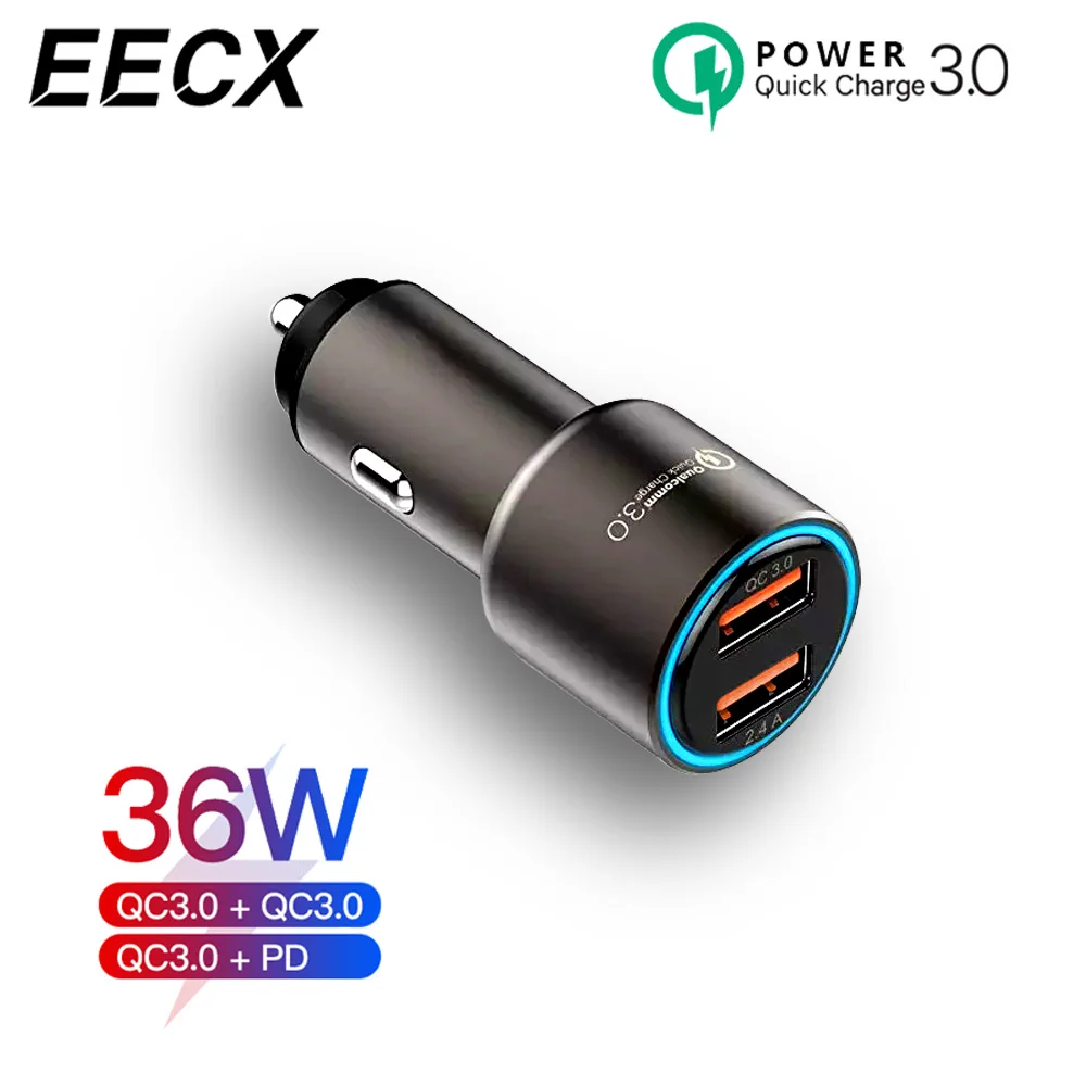 Original-Car-Charger-PD-100w-Quick-Charge-USB-C-Fast-Charging-Type-C ...