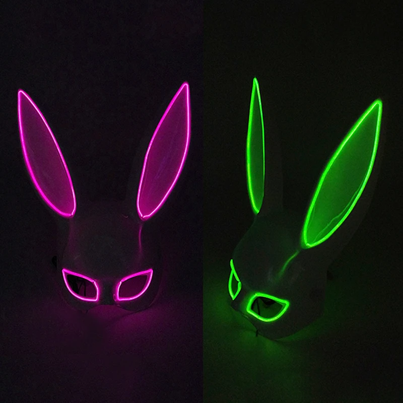 LED-Light-Up-Bunny-Mask-for-Women-Cosplay-Party-Mask-Halloween-Costume ...