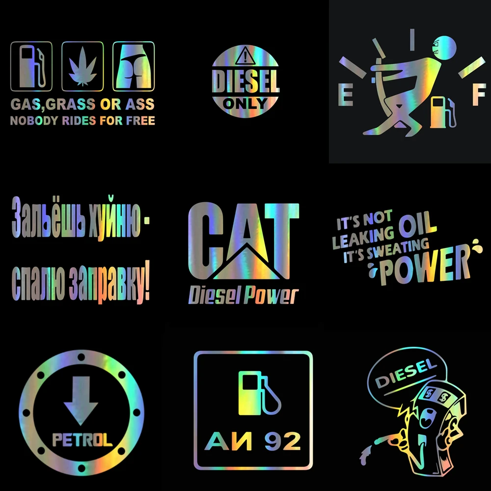 Funny Cool Car Stickers Diesel Oil Power Petrol Stickers Gas ...