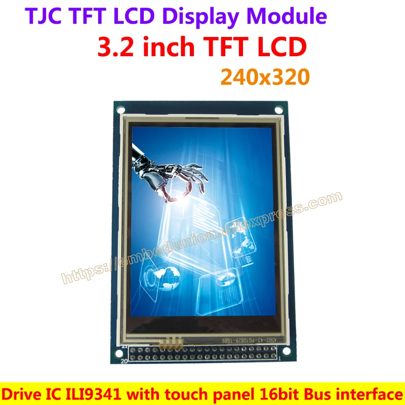 TJC 3.2 inch HD TFT LCD Color Screen Driver Demo Board ILI9341 Drive IC ...
