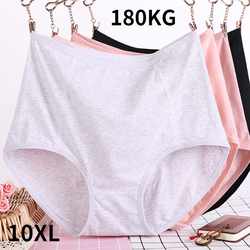 10XL-150Kg-160Kg-180Kg-Vrouwen-Extra-Grote-Super-Plus-Size-Ondergoed-Broek-Hoge-Taille-Katoen ...
