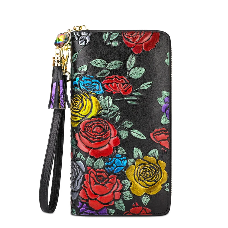 fashion design characteristic pattern printing Embossing women's wallet ...