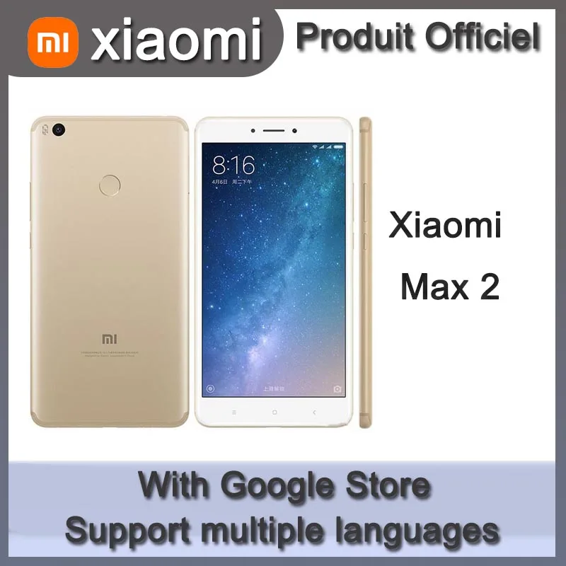Android Cellphone Global Firmware Xiaomi Mi Max 2 6.44inch 4g Ram 64gb 4g Lte 5300mah Rear ...