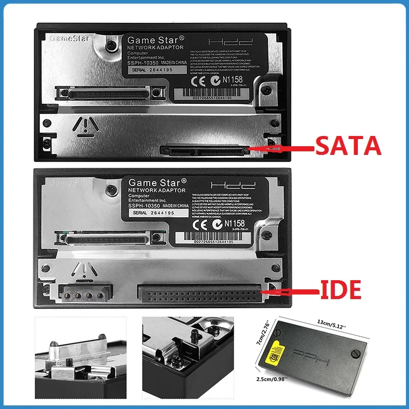SATA/IDE Interface Network Card Adapter For Sony PS2 Fat Game Console ...