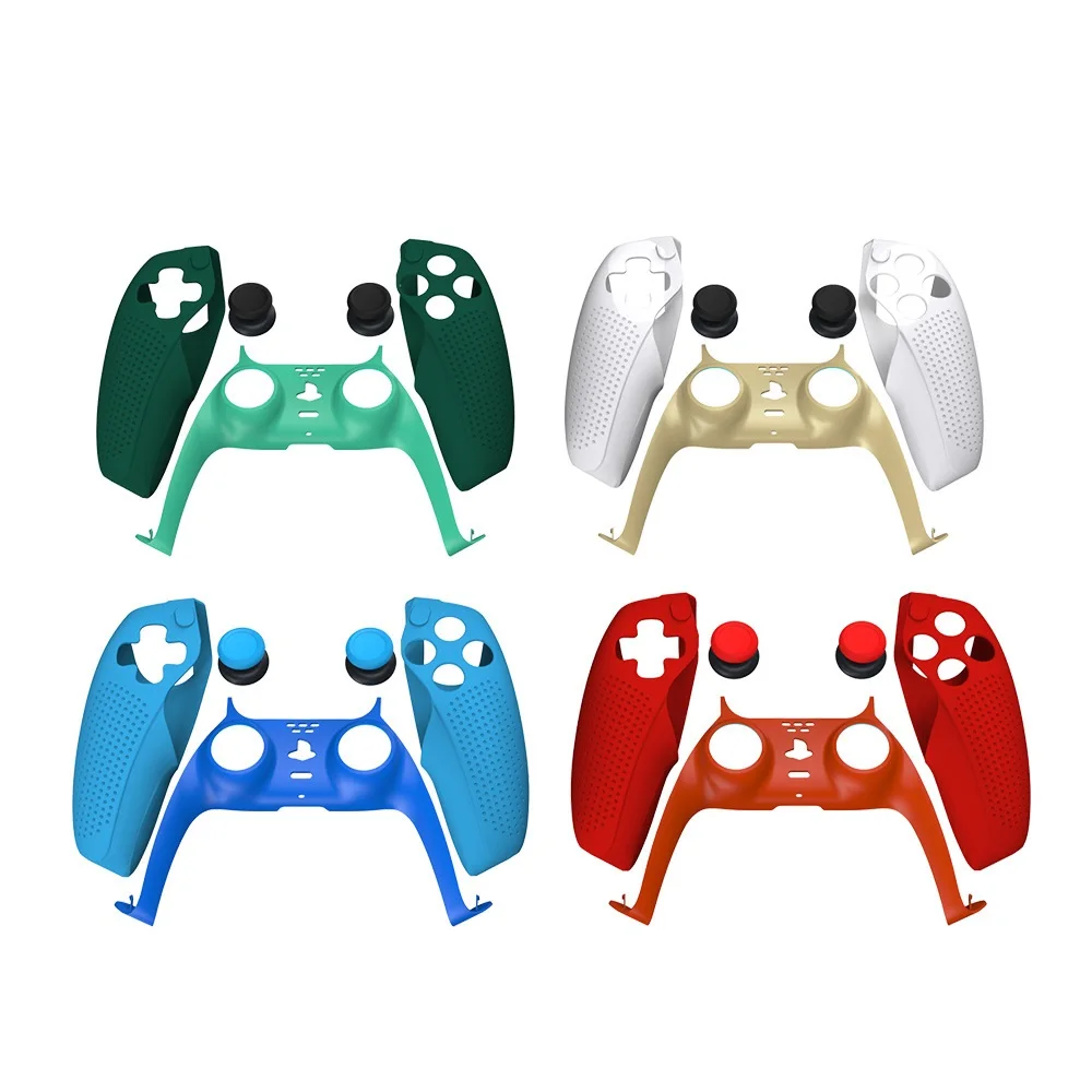 10-Piece-Set-Gamepad-Case-Shell-for-PS5-Controller-Grip-Silicone-Thick ...