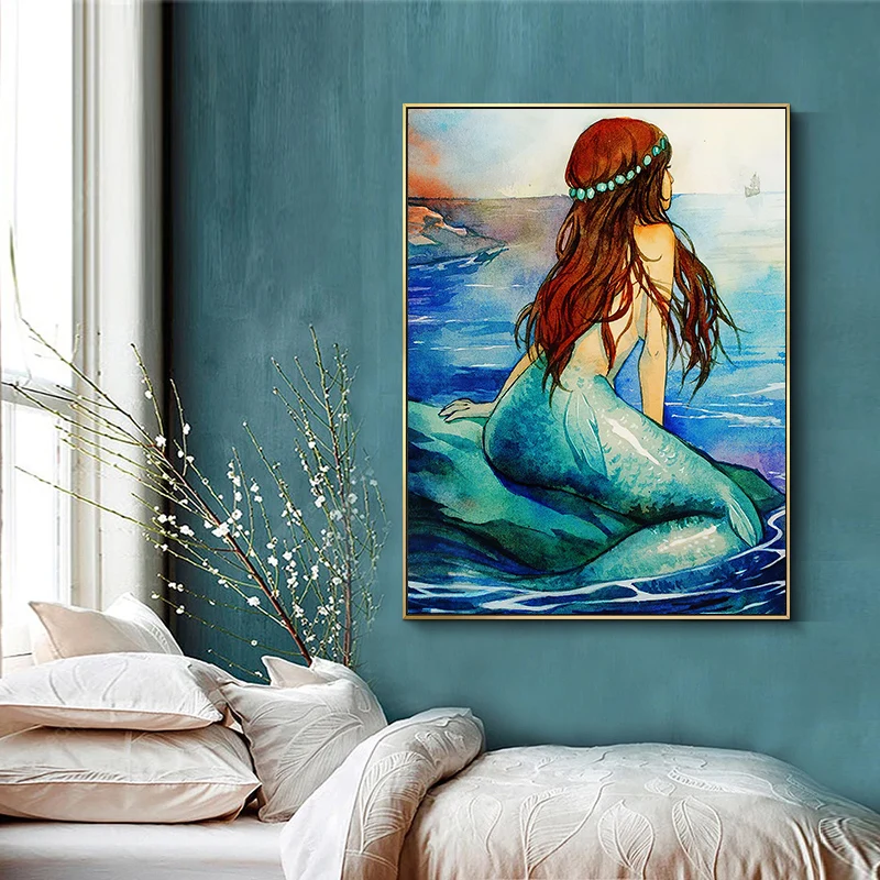 Abstract Mermaid Paintings