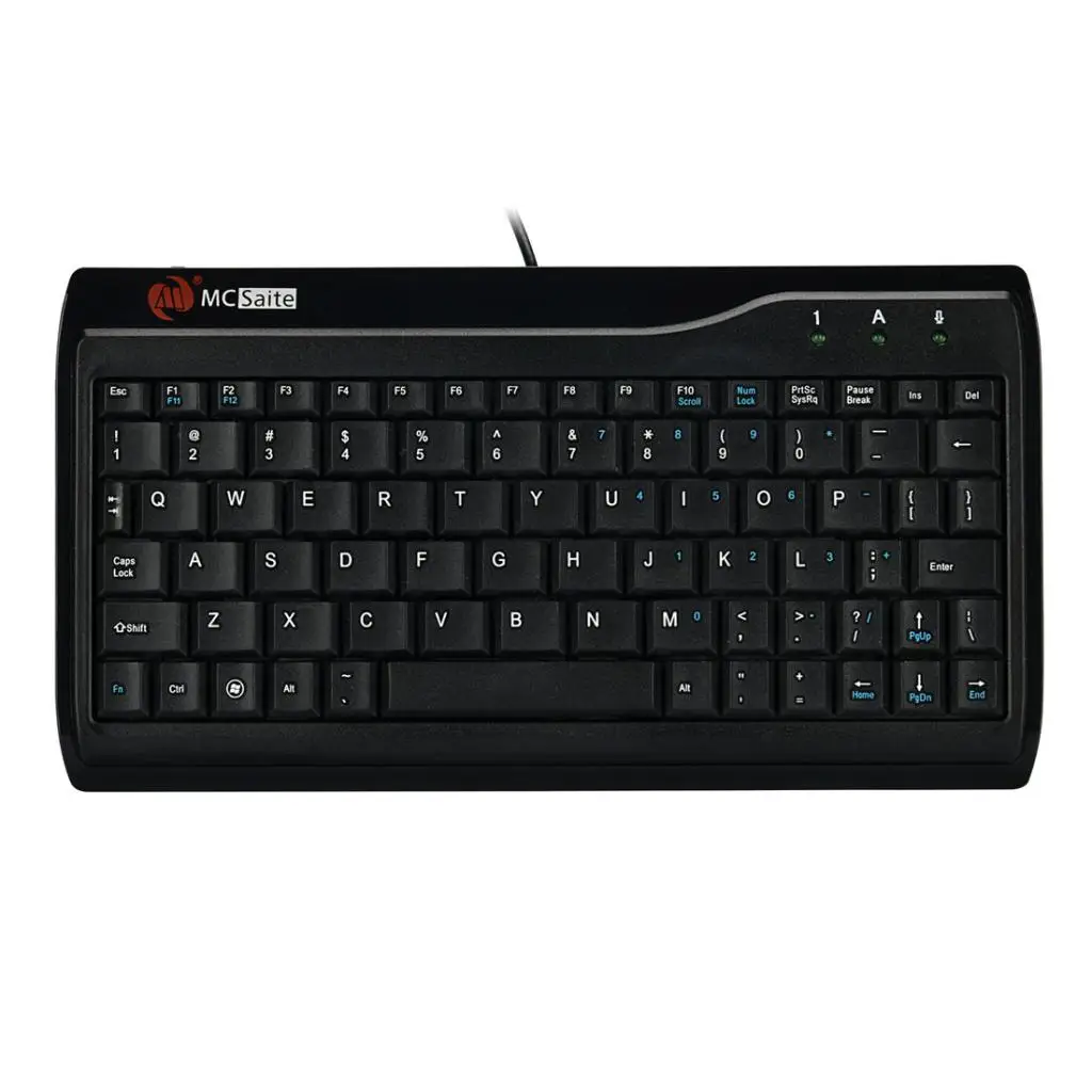 Super Ultra Slim Usb 2.0 Mini Multimedia Wired Keyboard 78 Keys ...