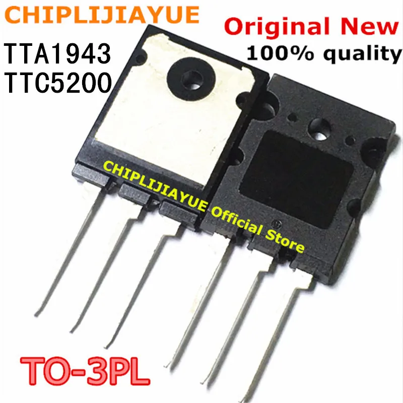 1 par de chips IC nuevos y originales, TTA1943, TTC5200, TO 3PL, A1943, C5200, TO 3P, 2 uds ...