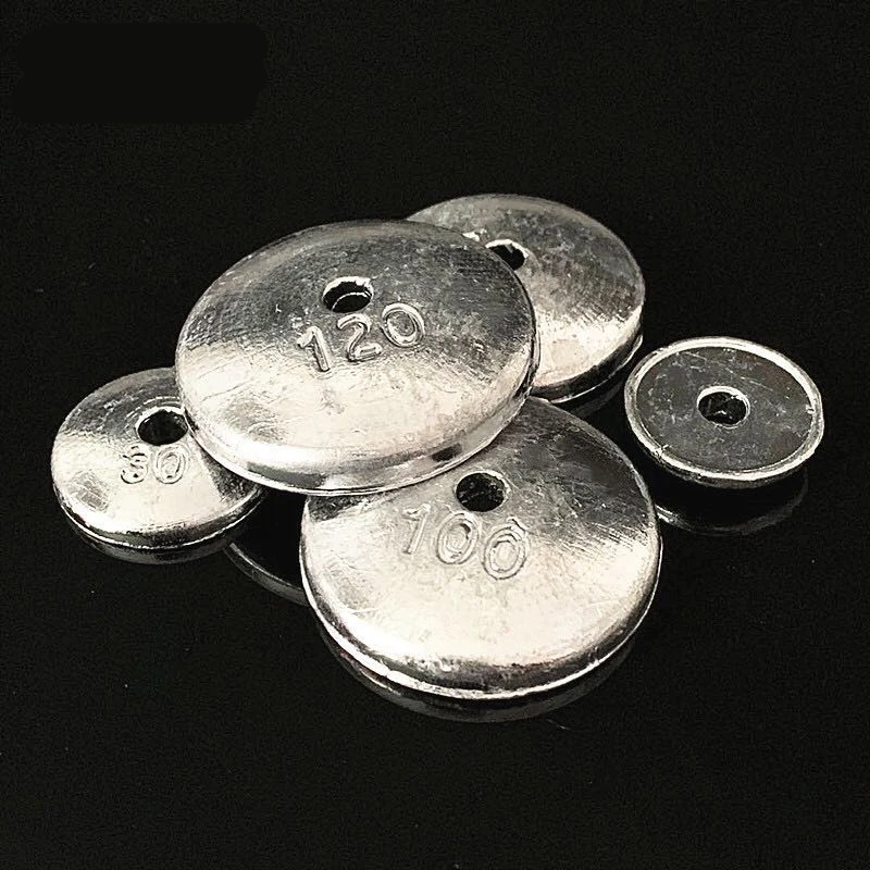 1pcs Round Lead Sinkers 20g 30g 40g 50g 60g 80g 100g 120g 150g Fishing ...