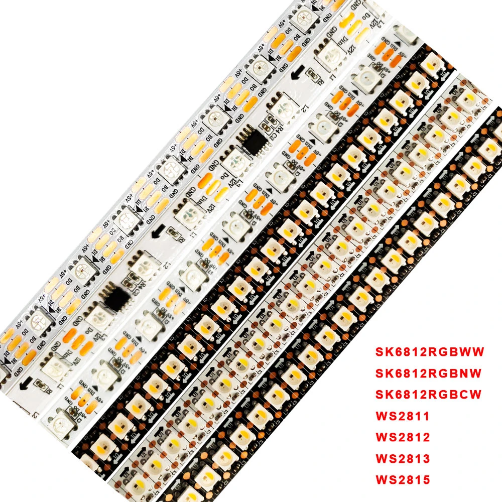 1m 5m DC5V WS2812B WS2813 DC12V WS2811 WS2815 Led Strip Light ...