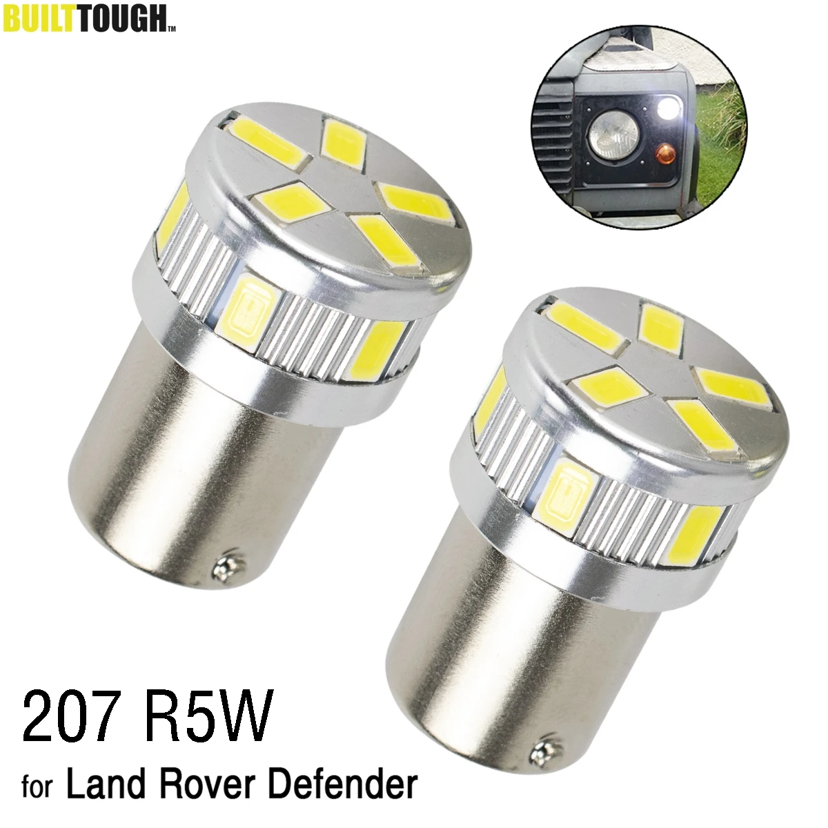 207 R5w Led Bulbs For Land Rover Defender 90 110 Front Side Light Lamp ...
