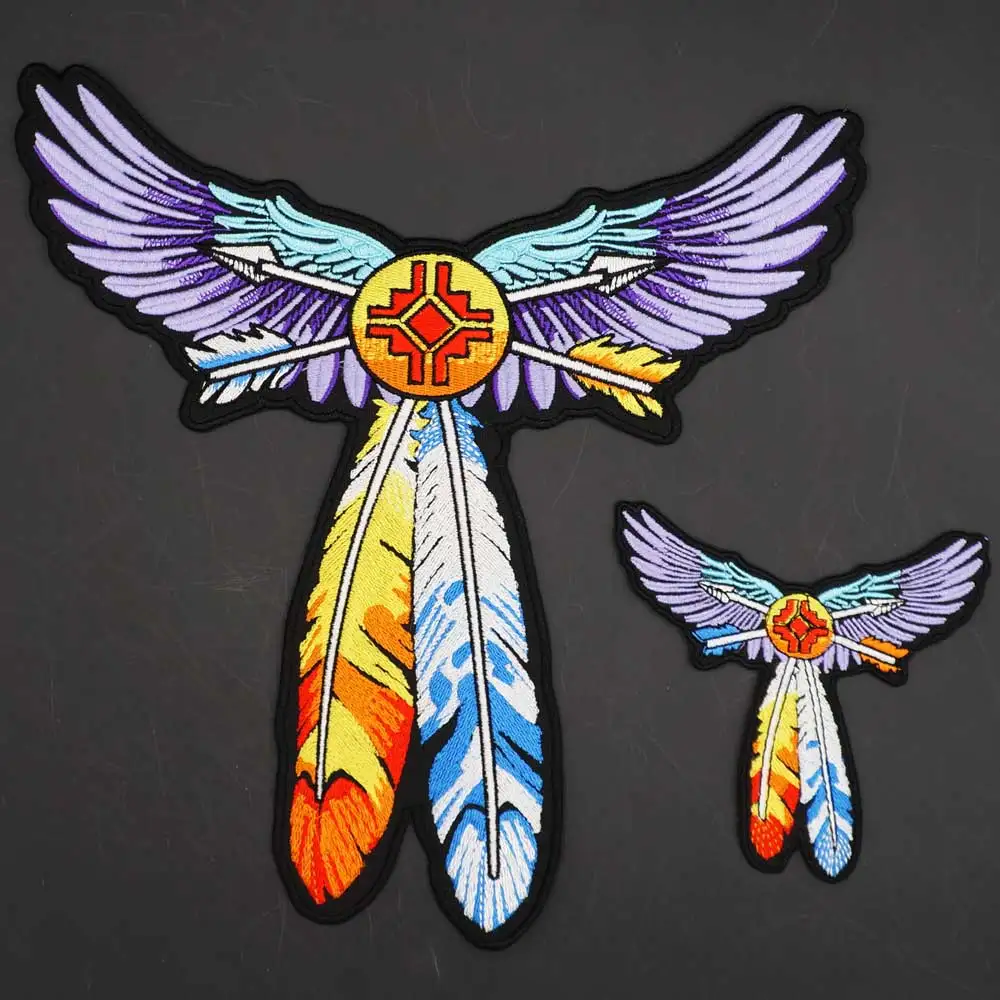 Wings Embroidery Patch Sticker Badge Clothes Decoration Back High-grade ...
