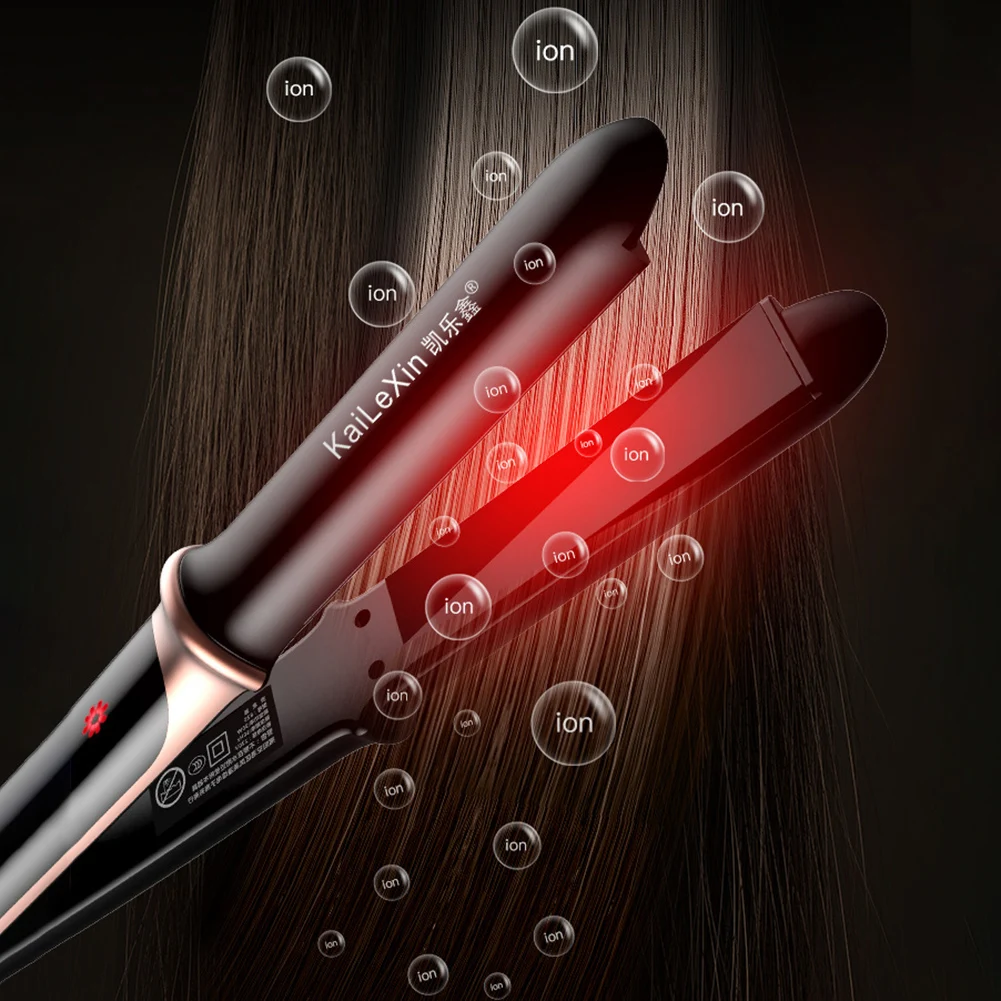 La couleur noire Lisseur de cheveux professionnel, plaque chauffante en ...