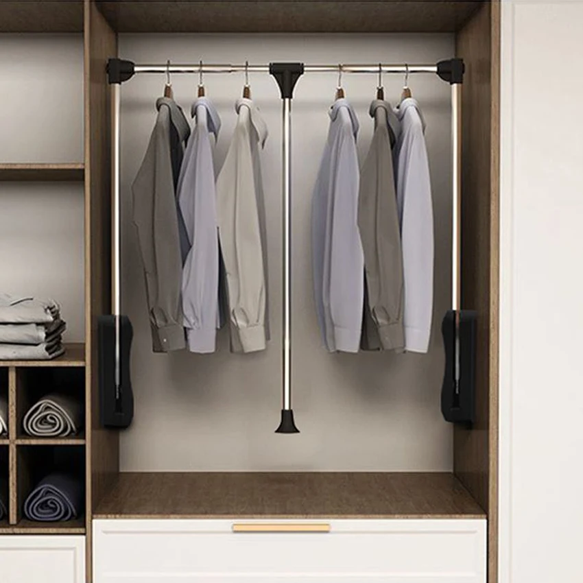 Guarda roupa de levantamento de roupas ferroviário cabide de ...