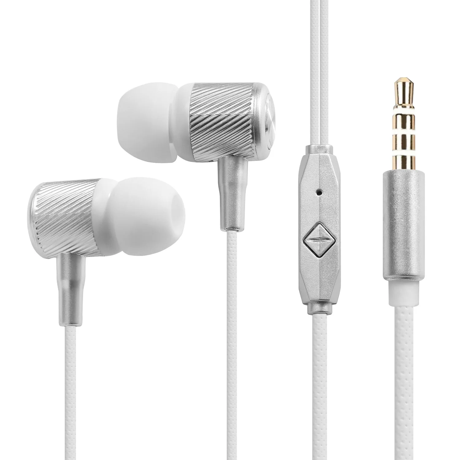 Universel 3.5mm musique écouteurs filaire dans l'oreille fil contrôlé ...