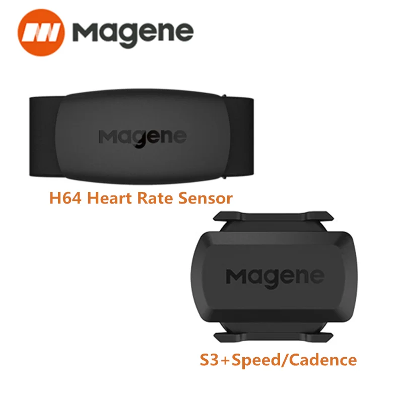 Magene NEW Model H64 Bluetooth4.0 ANT + Heart Rate S3+ Cadence Sensor For GARMIN Bryton IGPSPORT ...