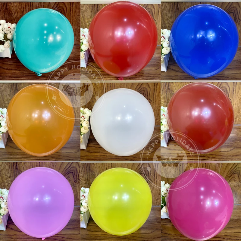 2-100pcs 5-36inch Birthday Balloons Latex Helium Balloon Thickening ...