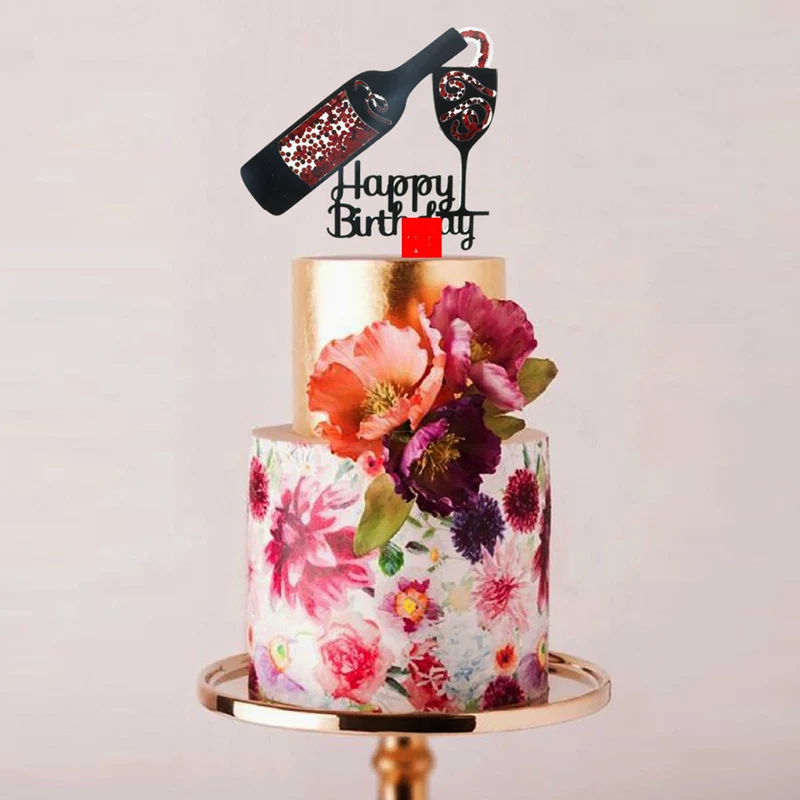 Décoration de gâteau,A3--Topper gâteau Happy Birthday, Happy Birthday ...