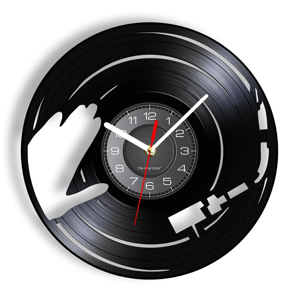 Record Vinyl Wall Clock Dj | Vinyl Records Music | Vinyl Crafts Clock ...