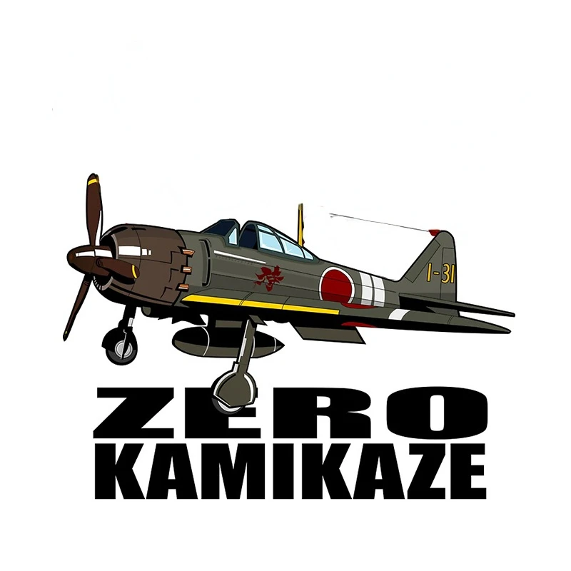 Colored-Personalized-Plane-Zero-Kamikaze-Car-Sticker-Vinyl-Personality-Camper-Decal-Graphics ...