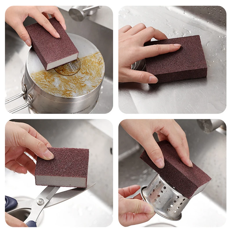 Grill Brush BBQ Sponge Cleaning Brush Brick Block Magic Sponge Rust ...