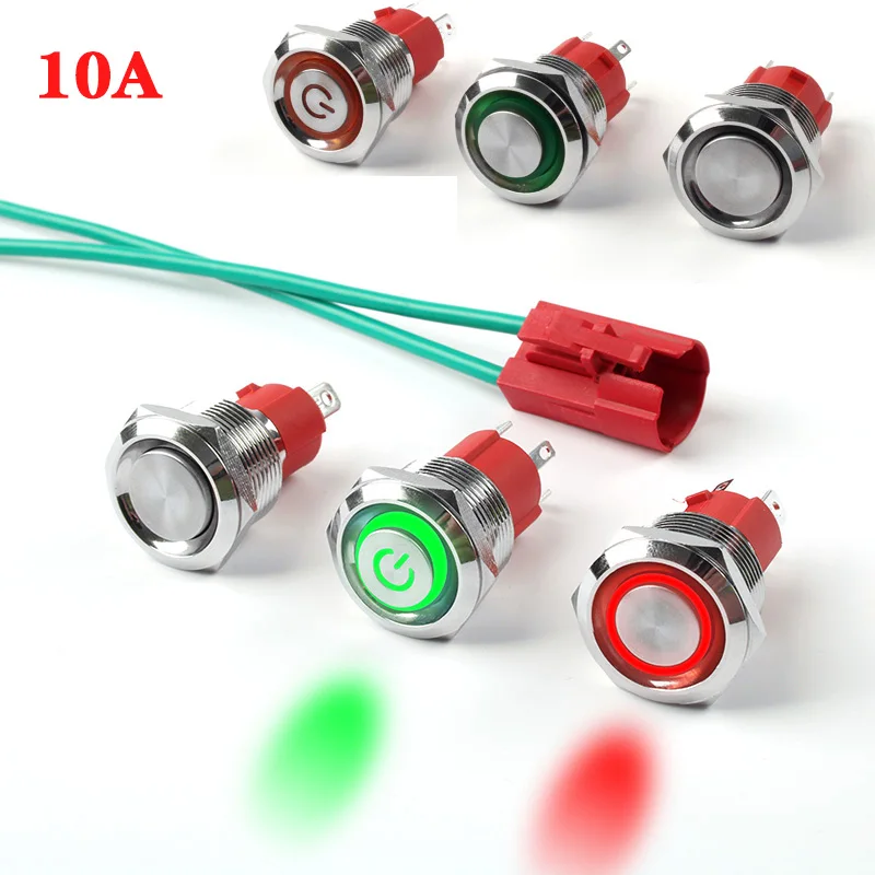 10a-16mm-19mm-waterproof-high-current-metal-torque-switch-car-LED ...
