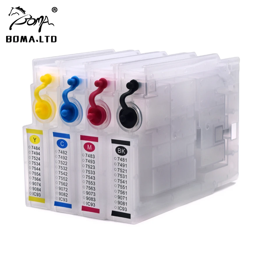 Europe T9071 - T9074 T9081 - T9084 Refillable Ink Cartridge For Epson ...