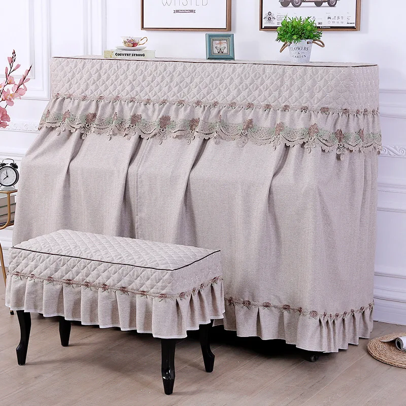 Enlarged piano cover European Piano lace cloth piano cover dust cover ...