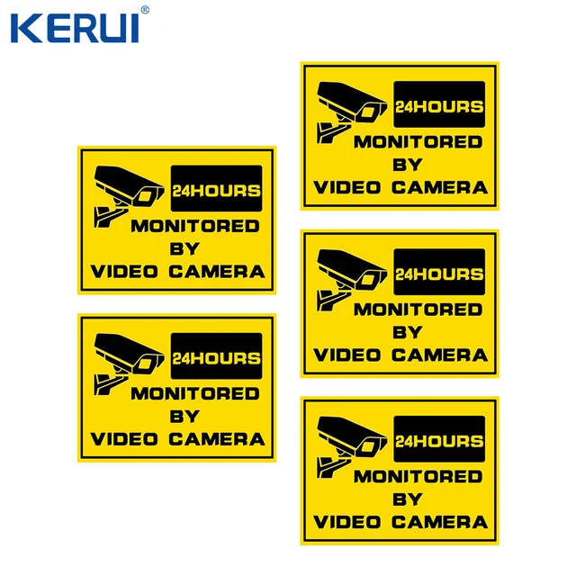 Security Camera Sticker