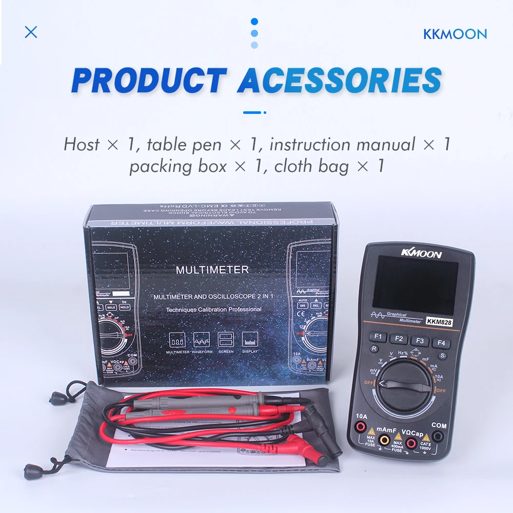 KKmoon Intelligent Oscilloscope kkm828 High Definition Graphical ...