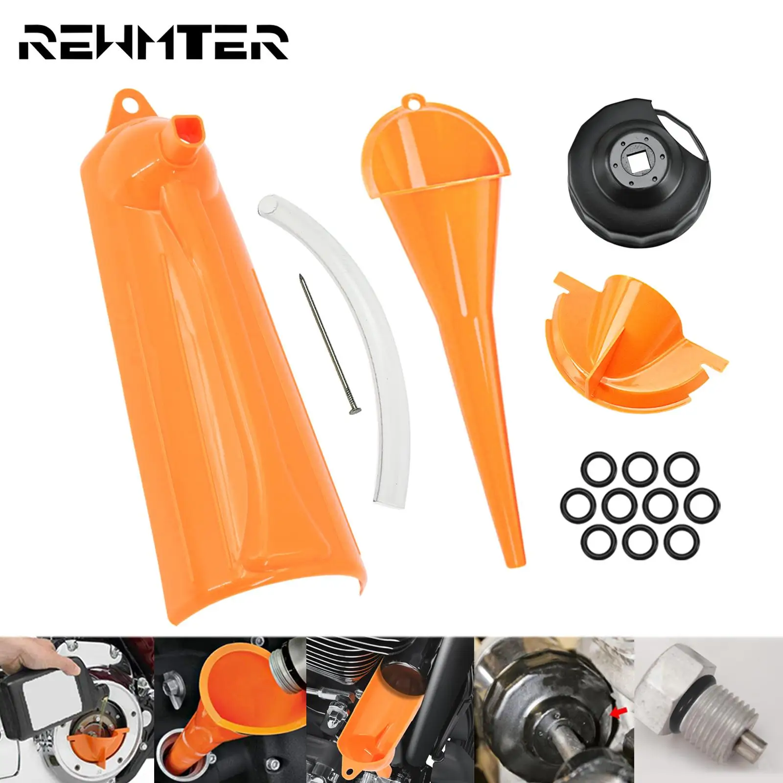 Motorcycle-Oil-Filter-Funnel-1105-Sealing-O-Ring-End-Oil-Filter-Wrench ...