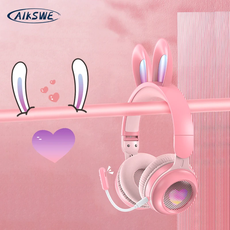 Wireless Headphones Rabbits | Rabbit Ears Headphones | Glowing ...