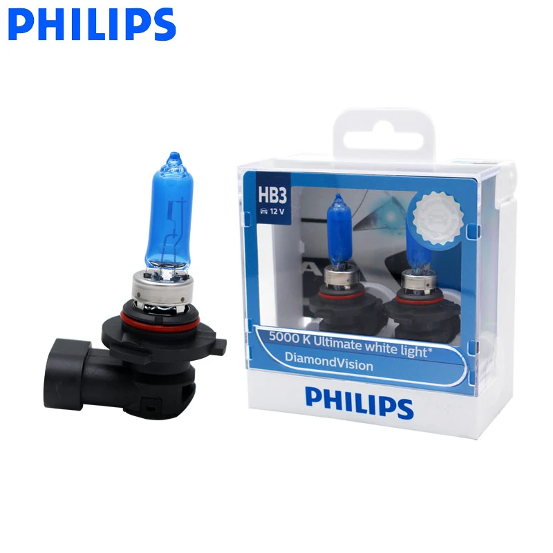 Philips 9005 Hb3 12v 60w Diamond Vision 5000k Xenon White Car Halogen ...