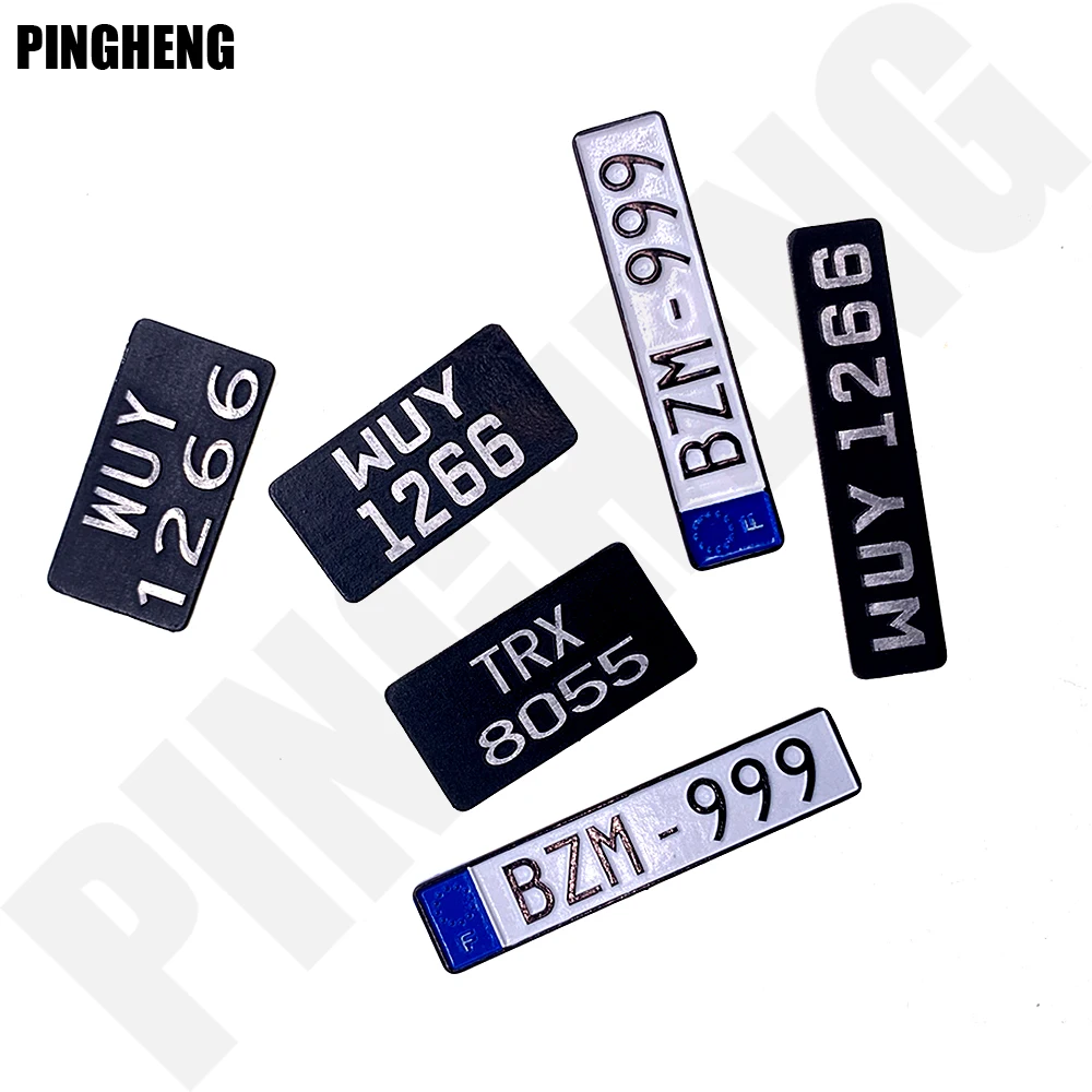 RC-Car-Metal-3D-License-Plate-Custom-Number-Plate-Number-Russia-Europe ...