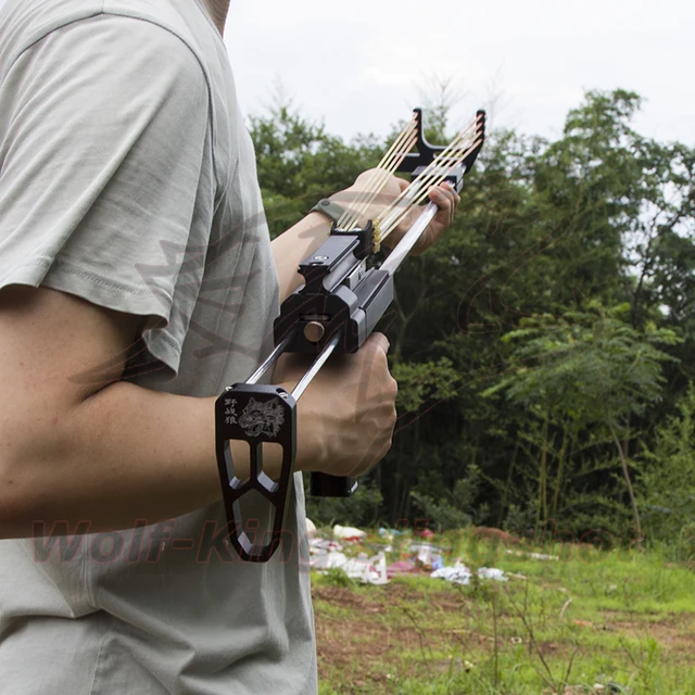 New Powerful Rifle Slingshot Hunting Catapult Upgraded Stainless ...