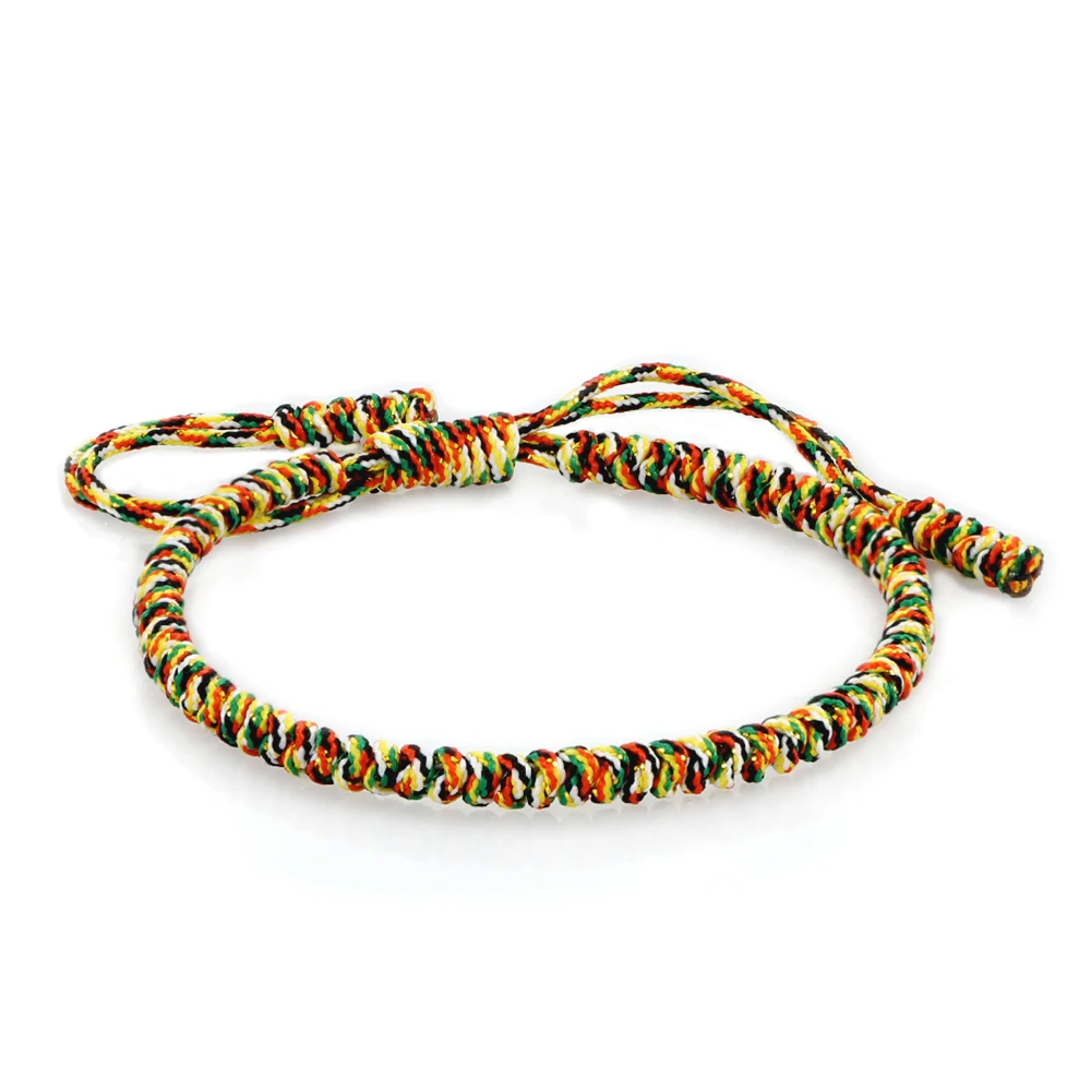 Multicolor Thread Braided Bracelet Rainbow Color Lucky Charm Men Women ...