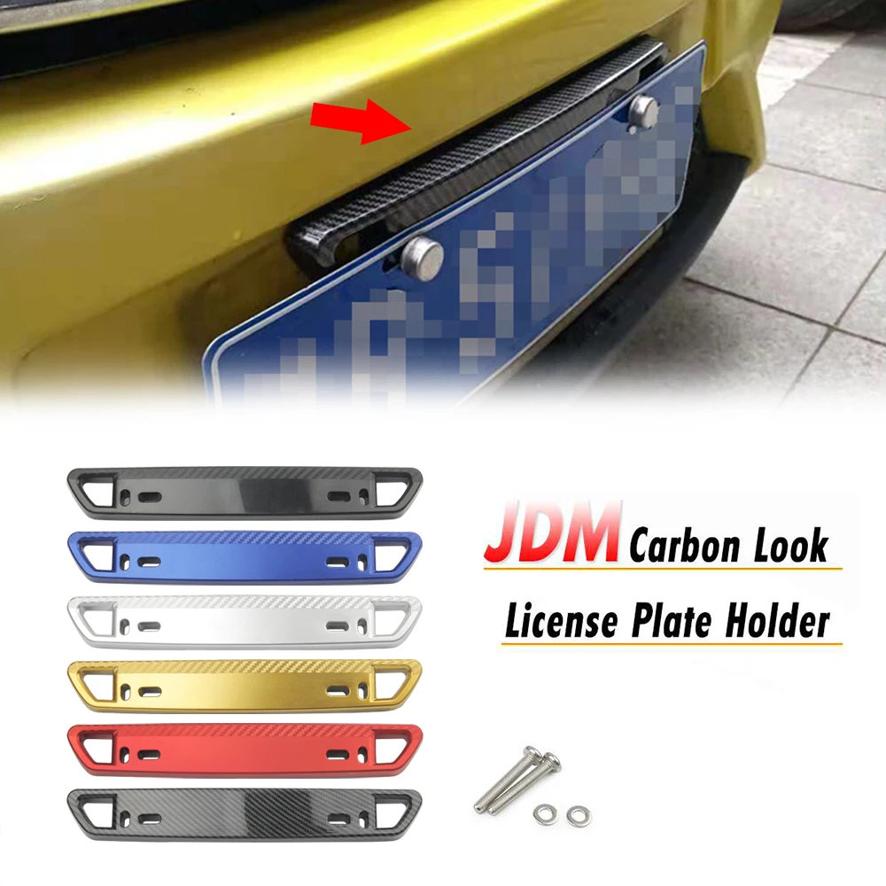 Adjustable Universal Front Rear Bullet Car License Plate Bracket Holder ...