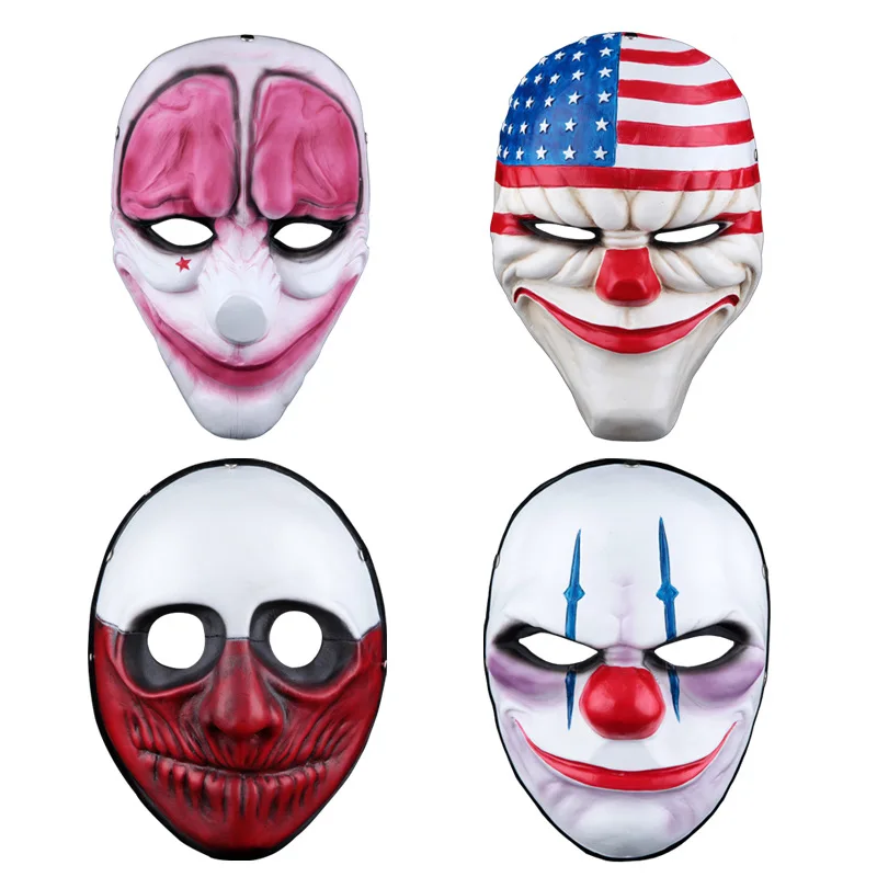 Resin-Payday-Mask-Game-Board-Dallas-Wolf-Chains-Hoxton-Brother-Heist ...