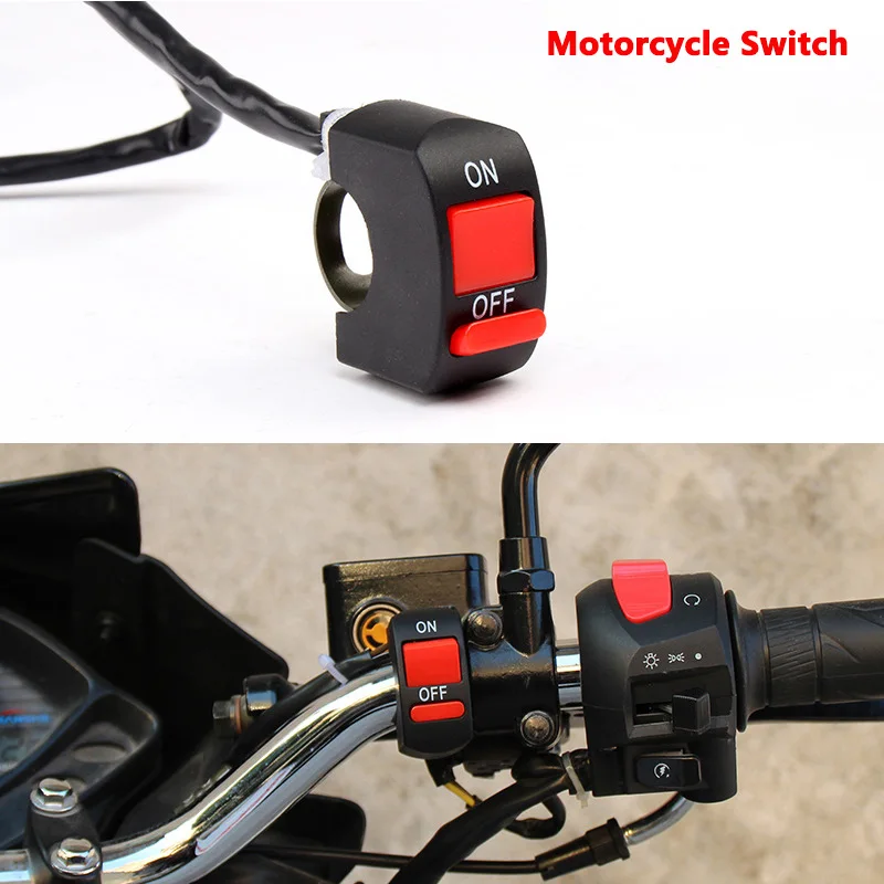 Motorcycle-Switch-ON-OFF-Button-Connector-Push-Button-Switch-Motorbike ...