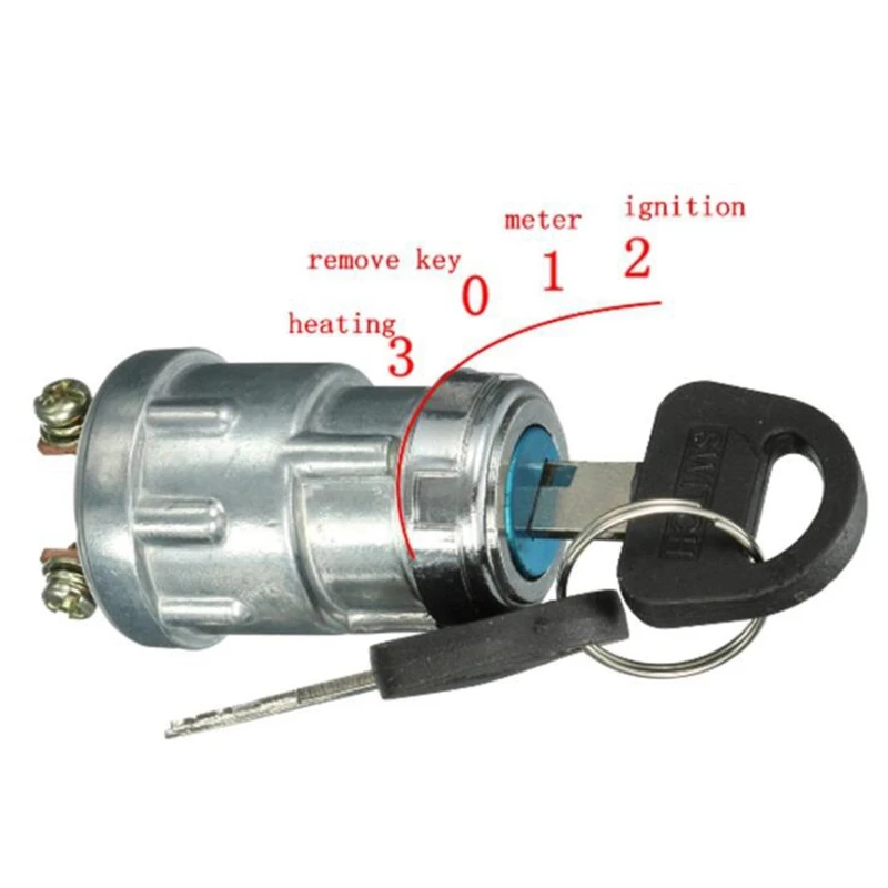12V Universal Ignition Starter Switch with Cover Car Marine Motorcycle ...