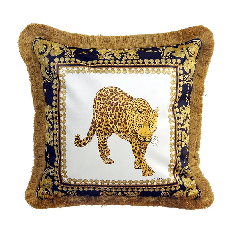 С принтом жаккардовые Плюшевые Декоративные 50 см домашние Квадратные ...