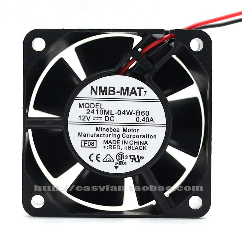 original for NMB 2410ML-04W-B60 B69 12V 0.4A 6cm 6025 power supply ...