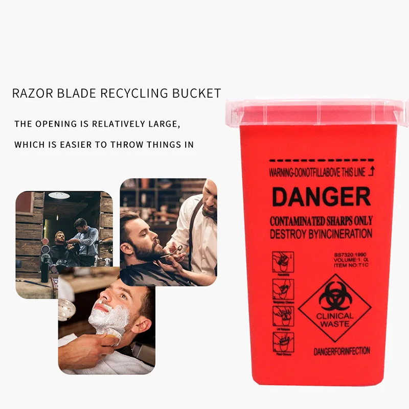 Feather-Razor-Blade-Disposal-Plastic-Case-Trash-Can-Disposable-Blade ...